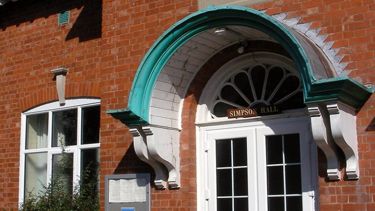 front door – Simpson Hall