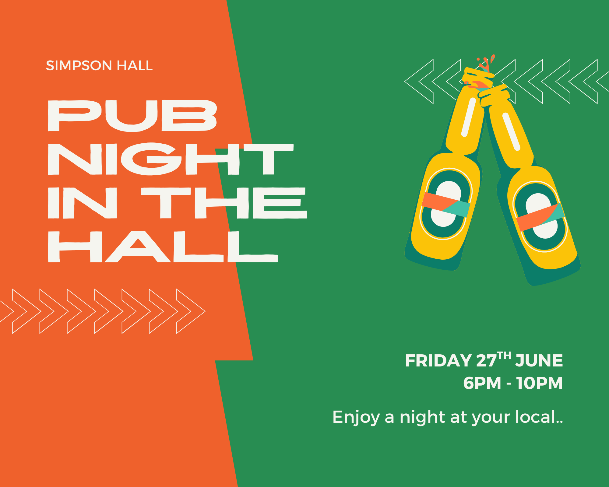 PUB NIGHT IN THE HALL – Simpson Hall